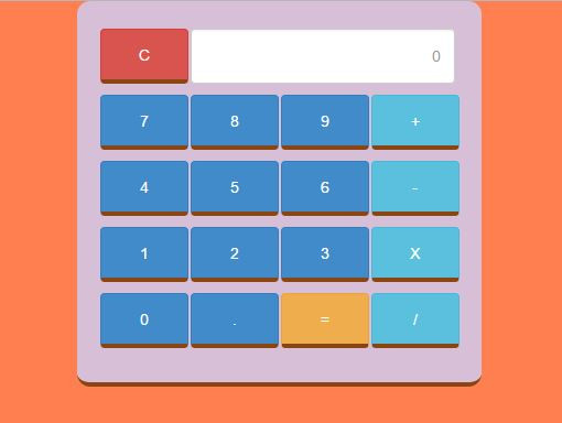 Calculator Using Javascript And Bootstrap Sourcecodester